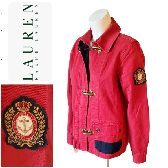 Lauren Ralph Lauren | Jackets & Coats | Vintage Lauren Ralph Lauren Est Mcmlxvi Red Fireman ...